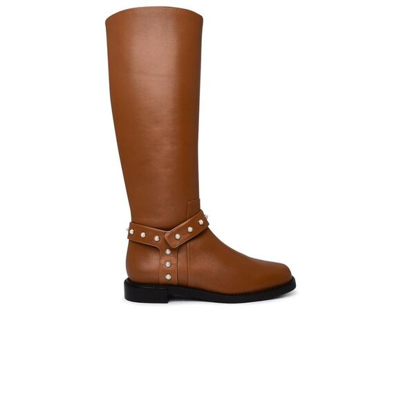 Stuart Weitzman | Shoes | Stuart Weitzman Leather Pearl Moto Boots ...
